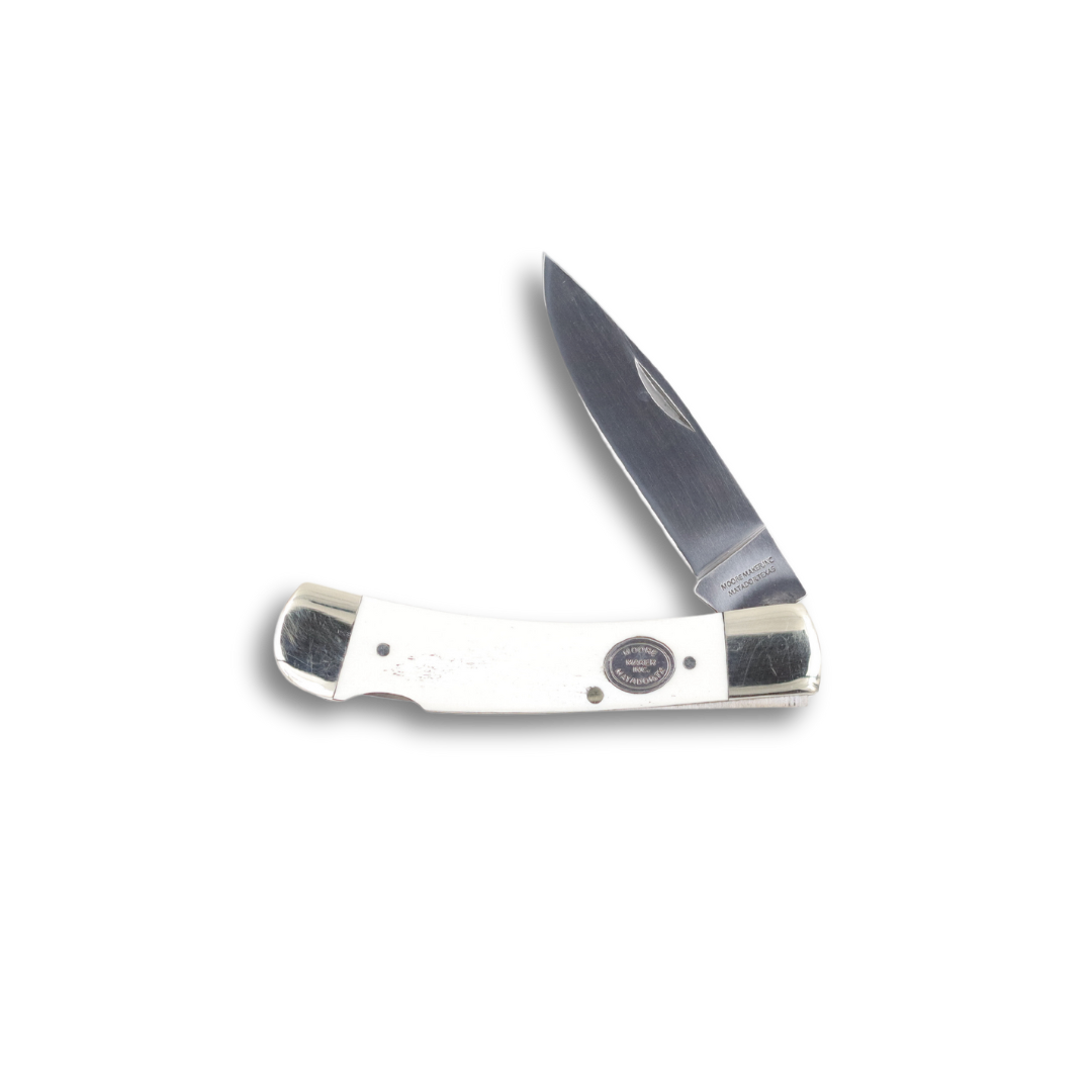 5101LBB - 3 3/4" WHITE BONE LOCKBACK - Moore Maker Wholesale