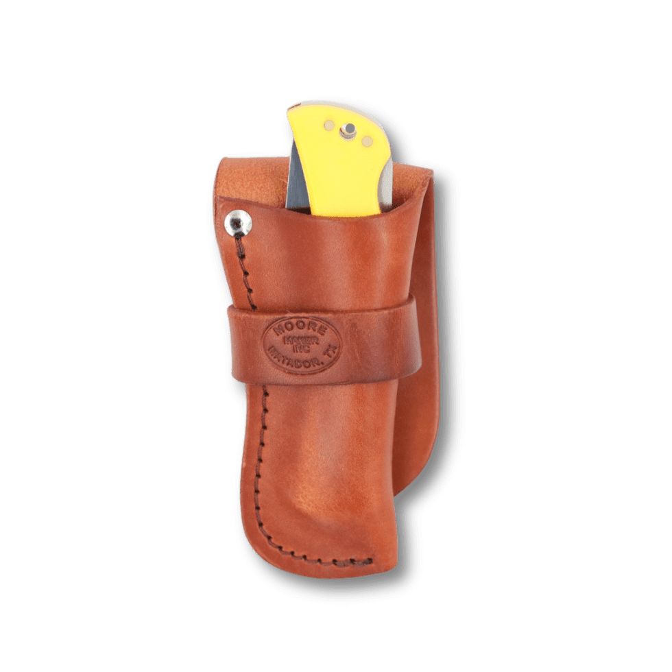 3103LBB - 4 5/8" YELLOW DELRIN LOCKBACK SODBUSTER - Moore Maker Wholesale